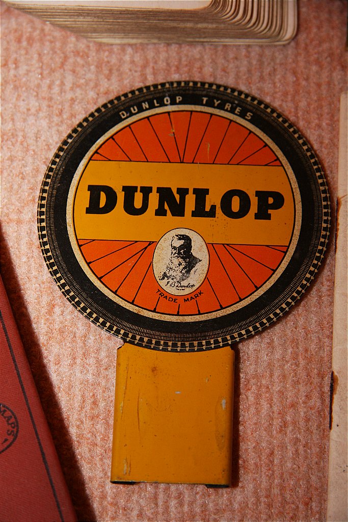 Enamel Signs | Petrol Pumps | Petroliana | Automobilia | DUNLOP TYRE BADGE