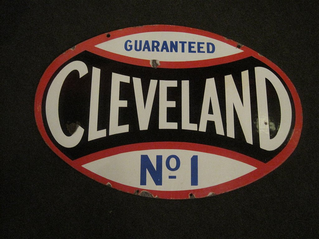 Enamel Signs | Petrol Pumps | Petroliana | Automobilia | CLEVELAND No.1