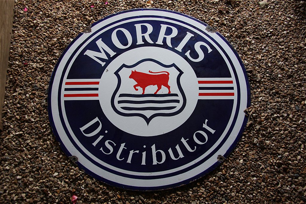 Enamel Signs | Petrol Pumps | Petroliana | Automobilia | MORRIS DISTRIBUTOR