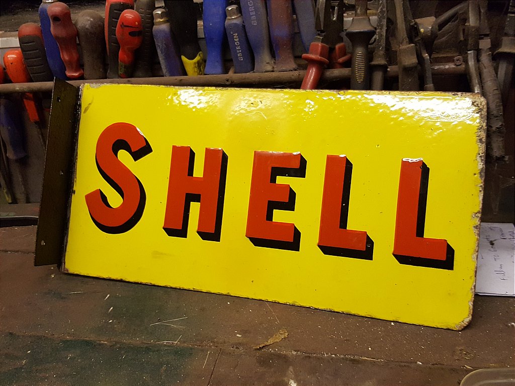 Enamel Signs | Petrol Pumps | Petroliana | Automobilia | SHELL PETROL