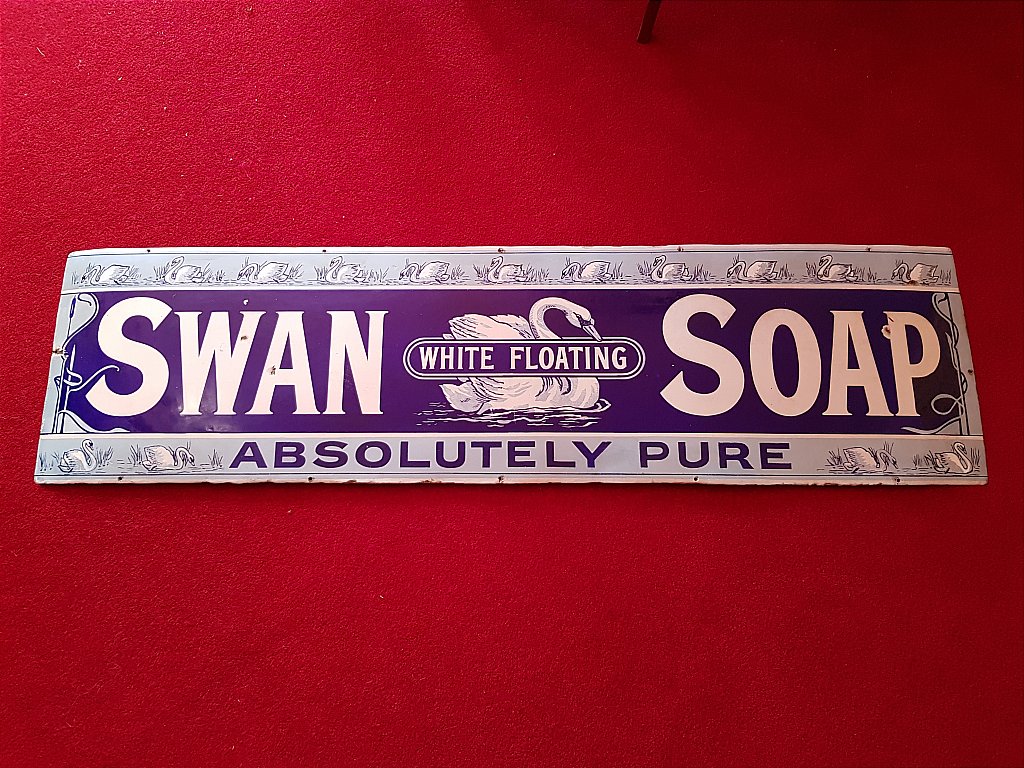 Enamel Signs | Petrol Pumps | Petroliana | Automobilia | SWAN SOAP