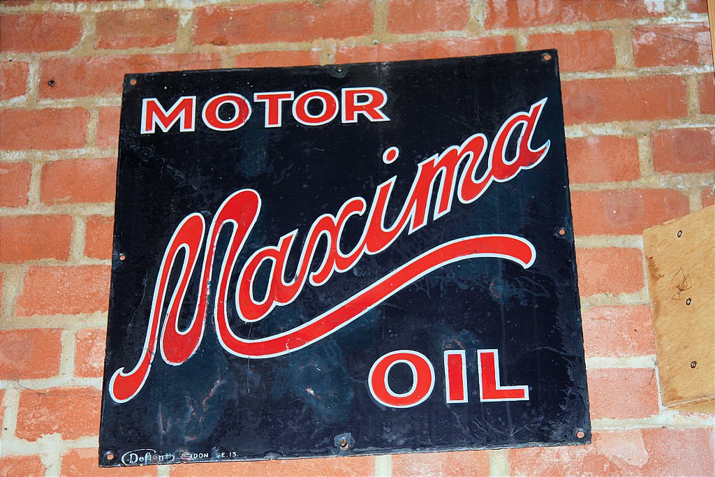 Enamel Signs | Petrol Pumps | Petroliana | Automobilia | MAXIMA OIL