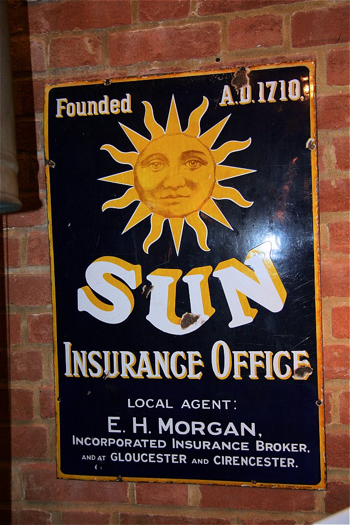 Enamel Signs | Petrol Pumps | Petroliana | Automobilia | SUN INSURANCE ...