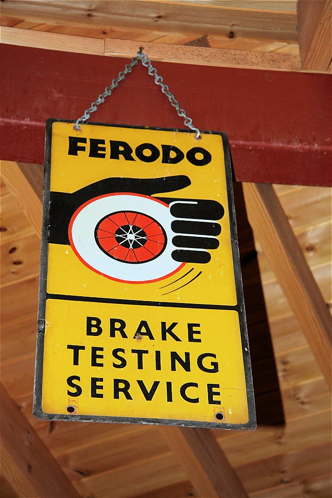 Enamel Signs | Petrol Pumps | Petroliana | Automobilia | FERODO BRAKE TEST