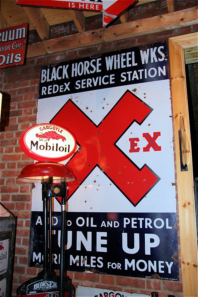 Enamel Signs | Petrol Pumps | Petroliana | Automobilia | REDEX BLACK HORSE
