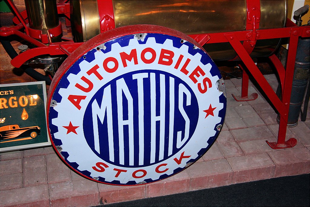 Enamel Signs | Petrol Pumps | Petroliana | Automobilia | MATHIS AUTOMOBILES