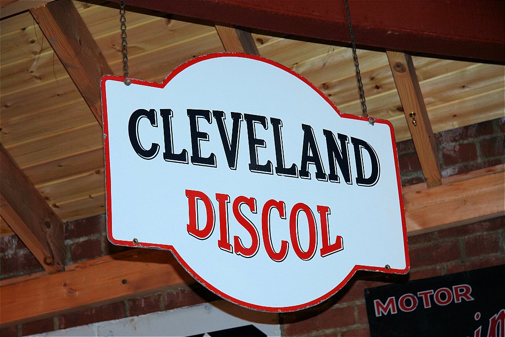 Enamel Signs | Petrol Pumps | Petroliana | Automobilia | CLEVELAND DISCOL