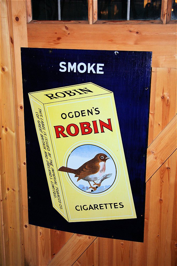 Enamel Signs | Petrol Pumps | Petroliana | Automobilia | ROBIN CIGARETTES