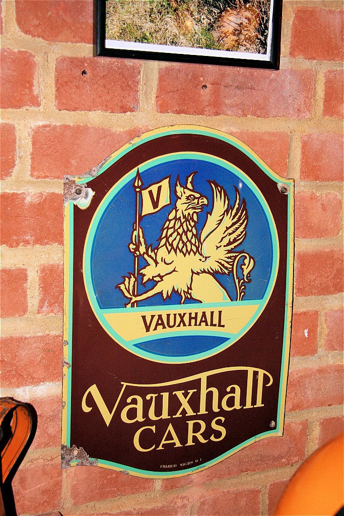 Enamel Signs | Petrol Pumps | Petroliana | Automobilia | VAUXHALL CARS