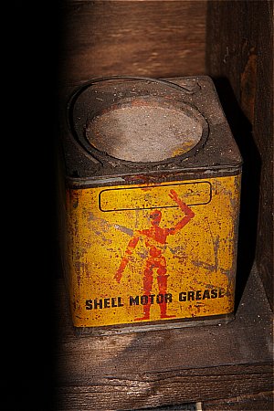 Enamel Signs | Petrol Pumps | Petroliana | Automobilia | SHELL GREASE 7lb